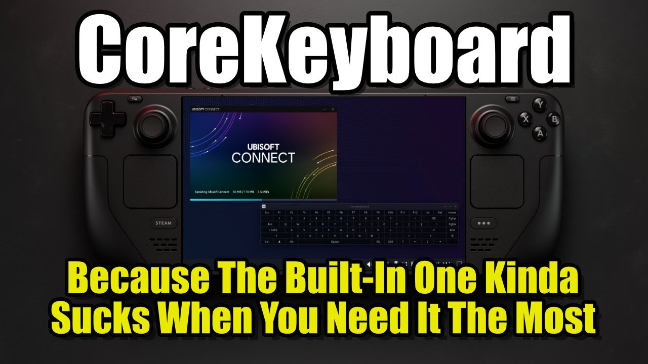 CoreKeyboard: Let's Be Honest - Steam Deck's Virtual Keyboard Kind of Sucks - YouTube
