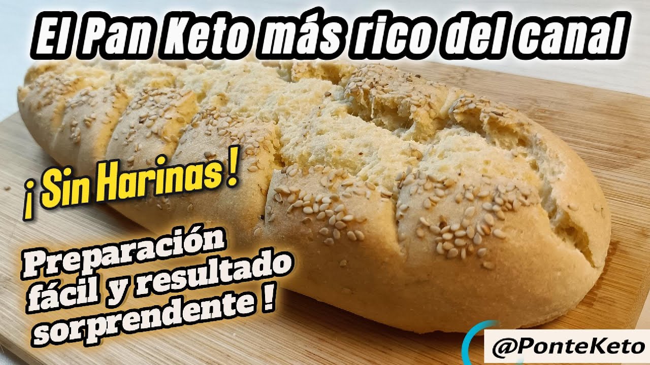 🍞 PAN, BOLILLO sin harina KETO, muy fácil de preparar, es EL MEJOR PAN ...