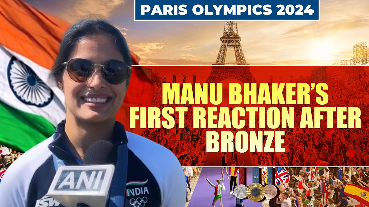 Paris 2024 Olympics | Manu Bhaker‘s First interview after winning Medal ...