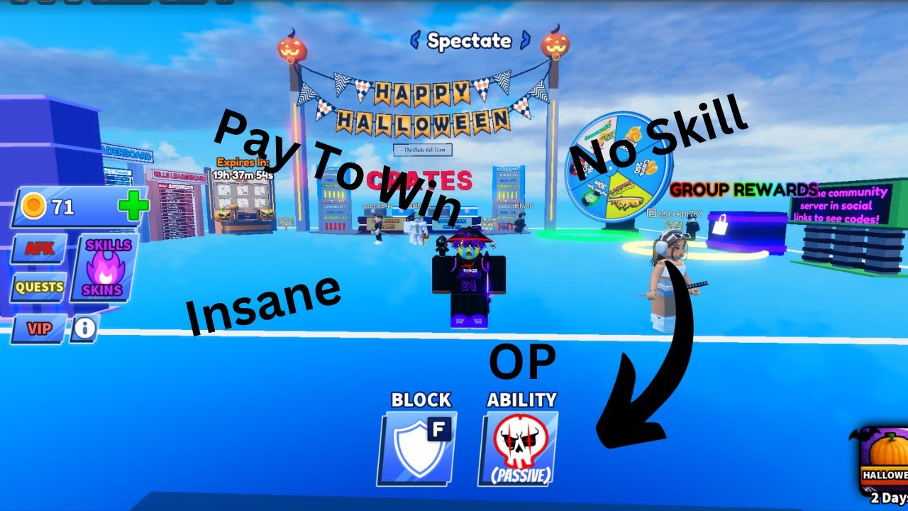 Using the reaper ability in Roblox Blade Ball be like ...