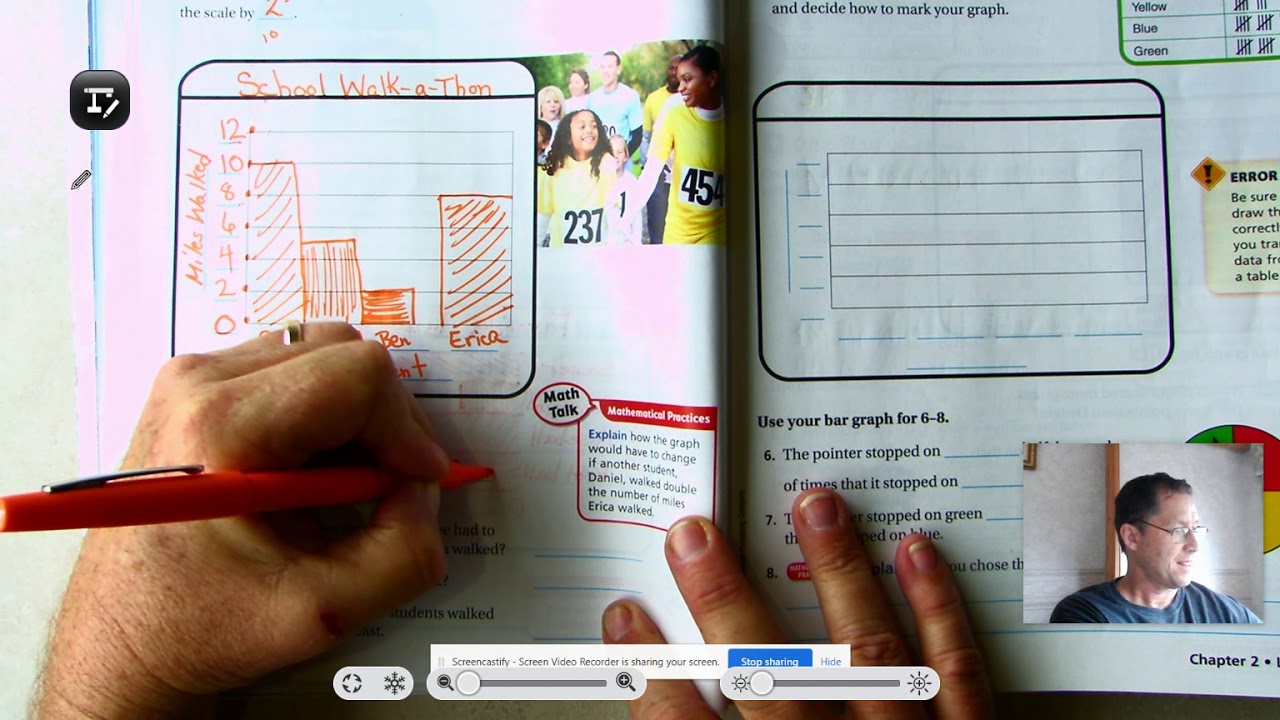 3rd grade GO Math-Lesson 2.5 Make Bar Graphs pages 81-84 - YouTube