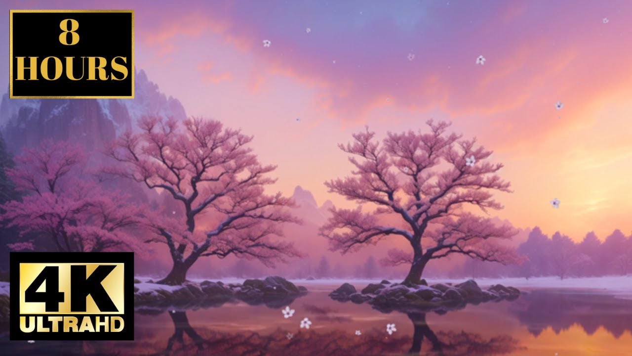 Nature Cherry Trees Beautiful Wallpaper Screensaver Background 4K 8 ...