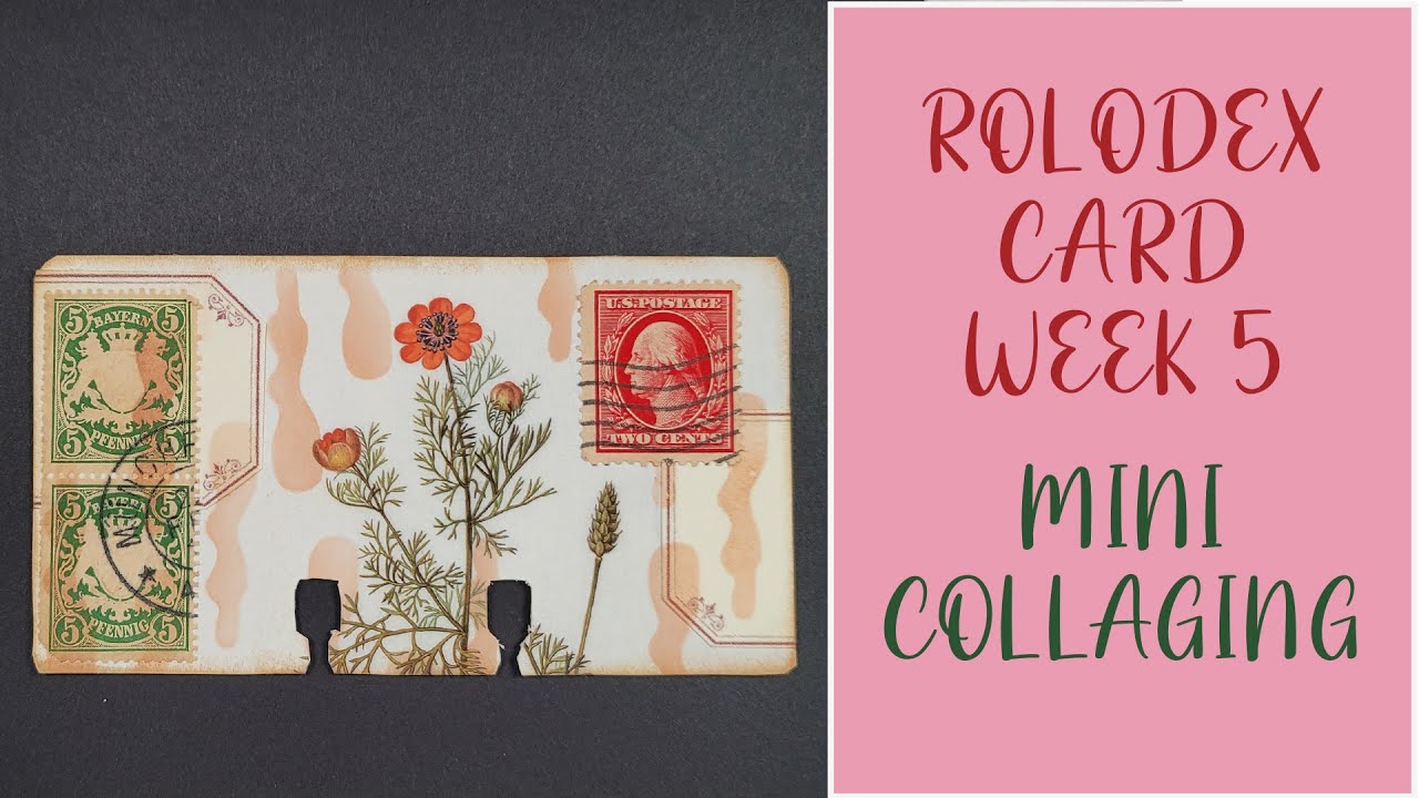 Mini Collage Rolodex Cards WEEK 5 - Collage Challenge Using Postage ...