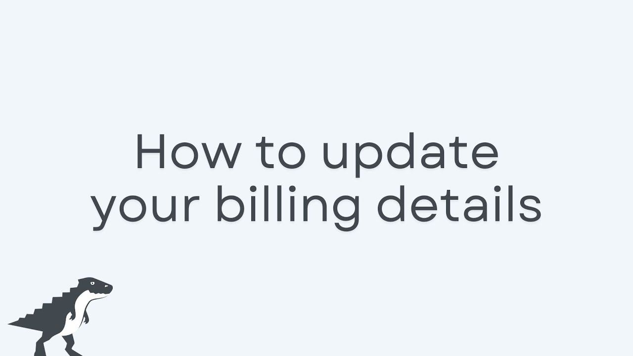 How to update your billing details - YouTube