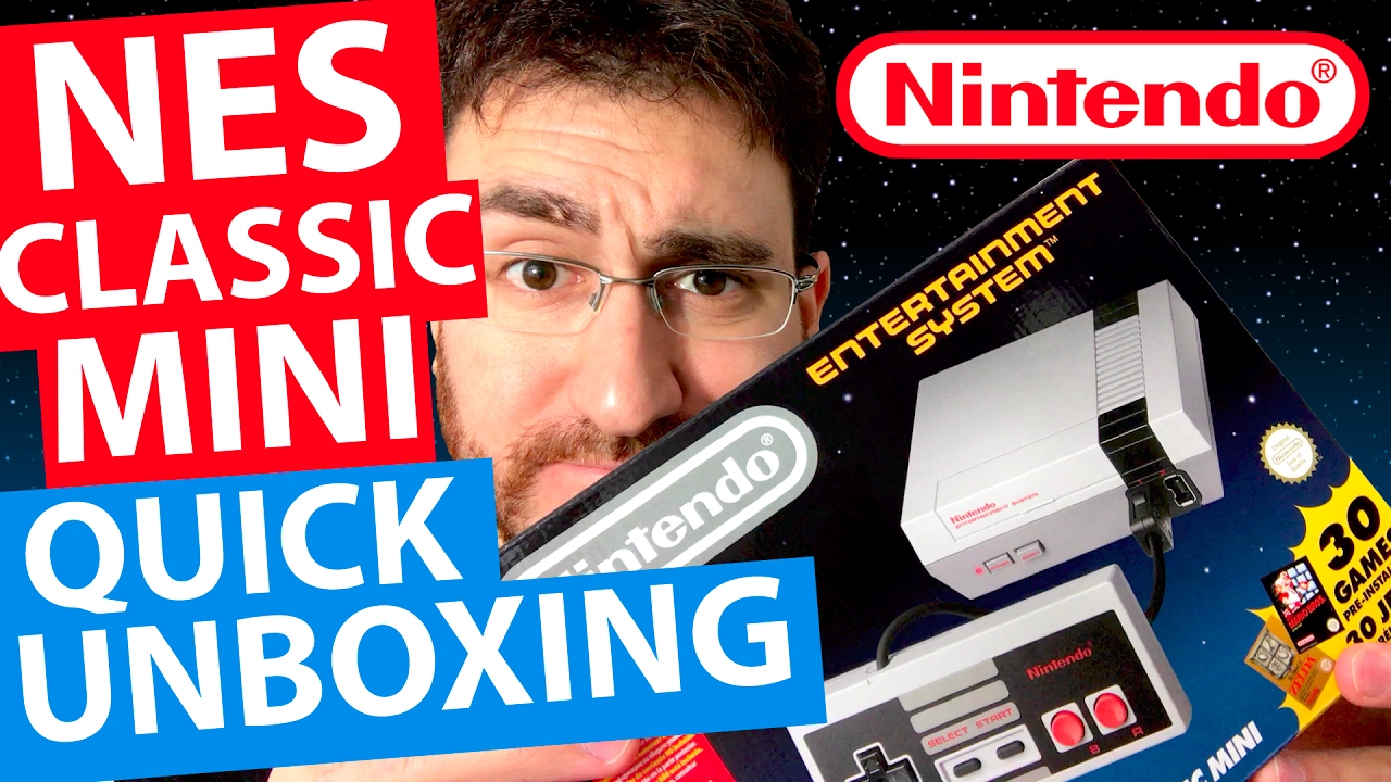 Nintendo NES Classic Edition/Mini UNBOXING! It's freaking tiny! - YouTube