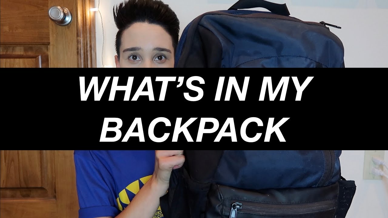 WHAT'S IN MY BACKPACK FOR COLLEGE (2019) - YouTube
