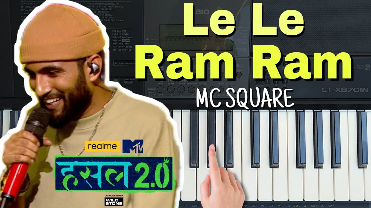 Ram Ram | MC Square | MTV Hustle 2.0 | Easy Piano Tutorial With Lyrics ...