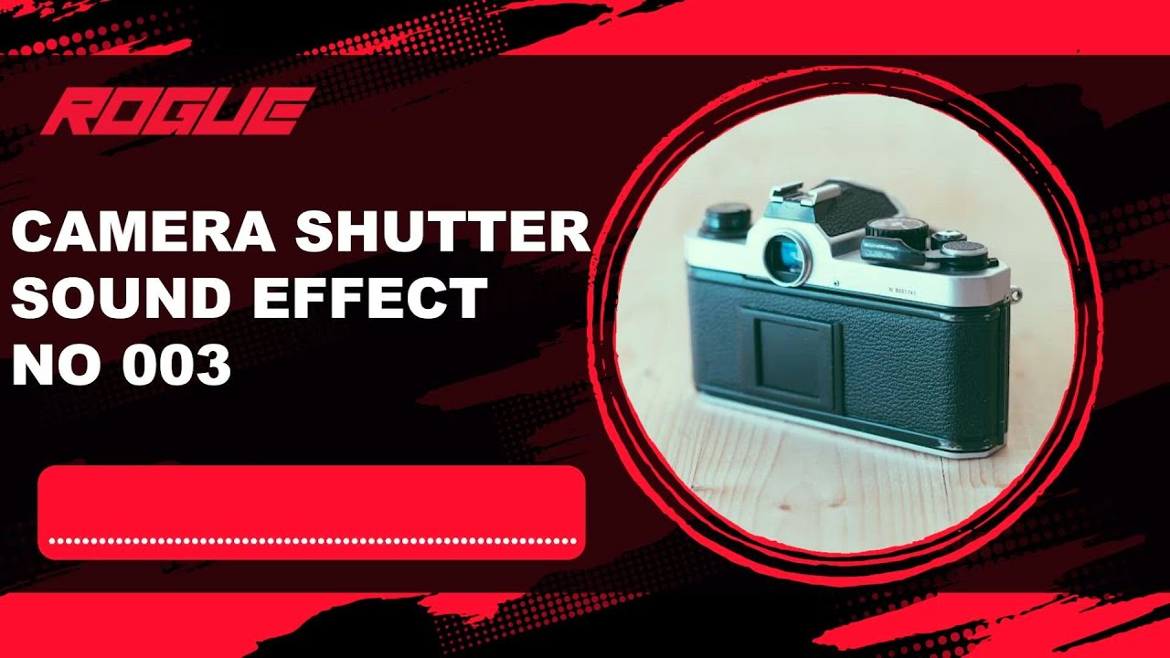 (Royalty Free) Camera Shutter Sound Effect for Content Creators No 003 ...