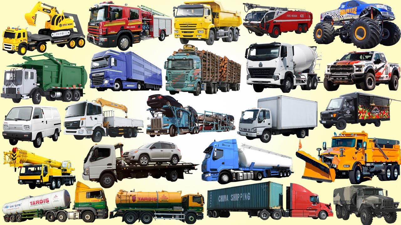 Trucks Name Sounds, Trucks Collection, Trucks Name list - Dump truck ...