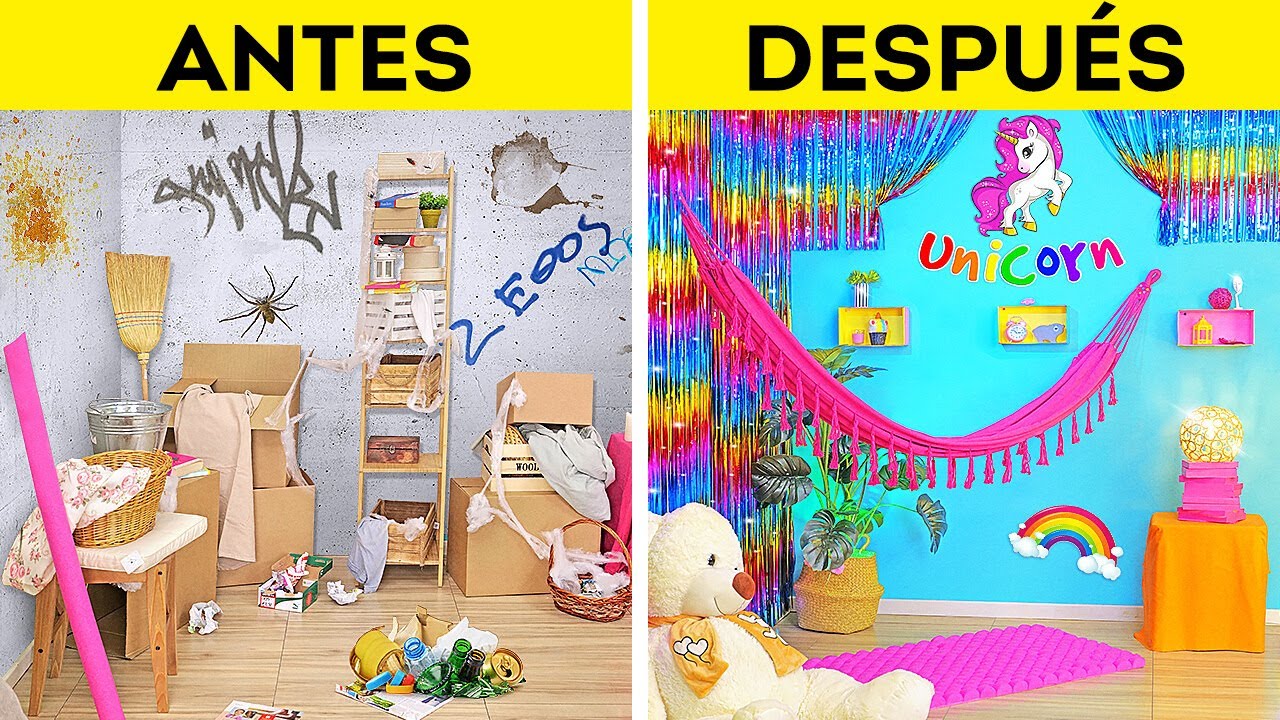 CONSTRUIMOS UN CUARTO SECRETO EN EL CLÓSET || ¡Reto de 24 h! Ideas para ...