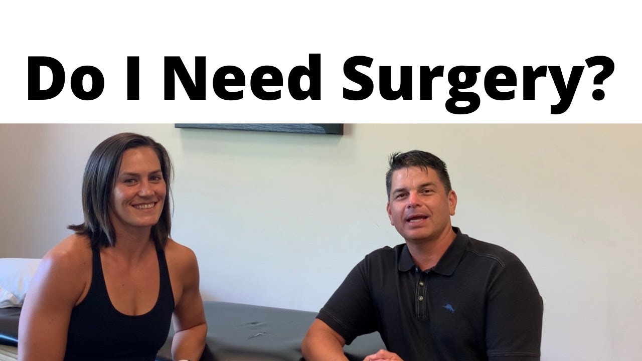 Do I need surgery- A conversation - YouTube