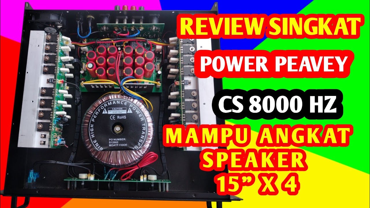 Review Singkat Power Buil Up Peavey CS 8000 HZ - YouTube