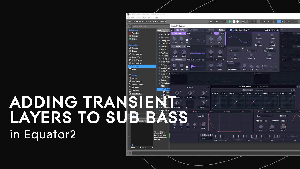 Equator2 OneSound: Adding transient layers to sub bass - YouTube