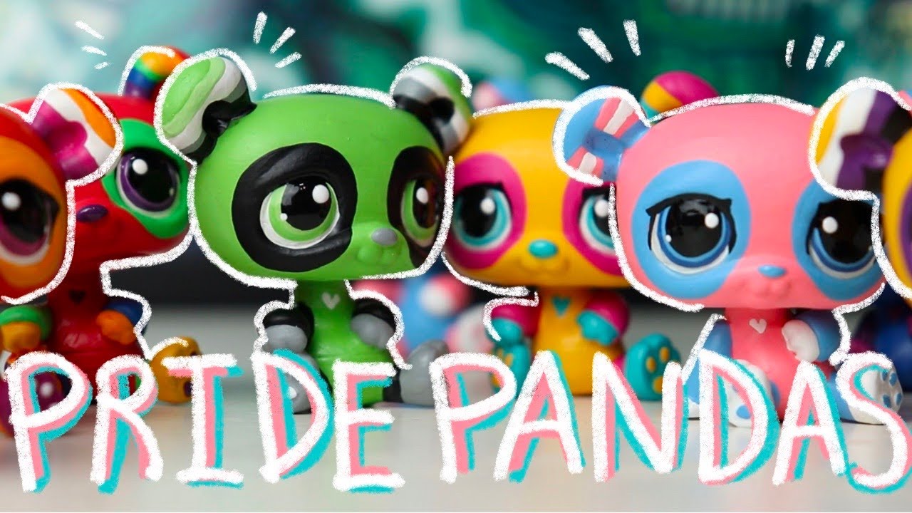 PRIDE PANDAS || LPS Customs Up For Adoption || #56 (SOLD) - YouTube