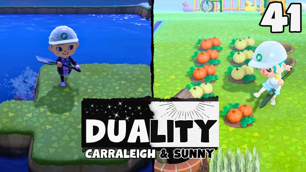 Construction Day - Lake Making & Pumpkin Patching! | ACNH Duality 41 ...