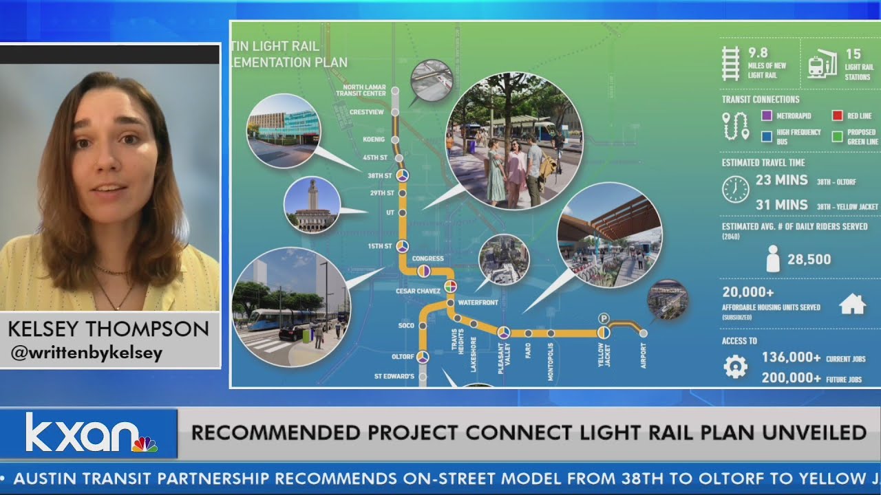 Recommended Project Connect light rail plan unveiled - YouTube