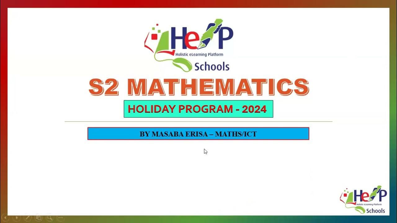 S.2 MATHEMATICS LESSON ONE: MAPPINGS AND RELATIONS - YouTube