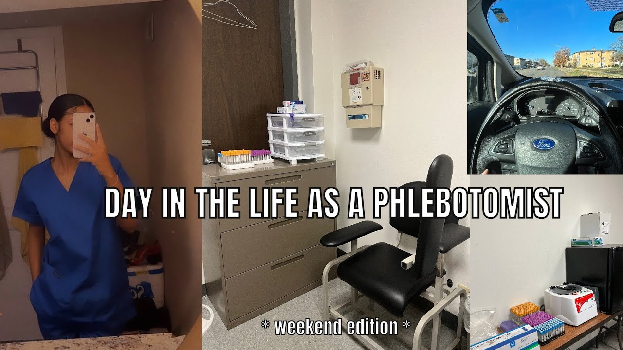 vlog: day in the life as a phlebotomist *weekend edition* - YouTube