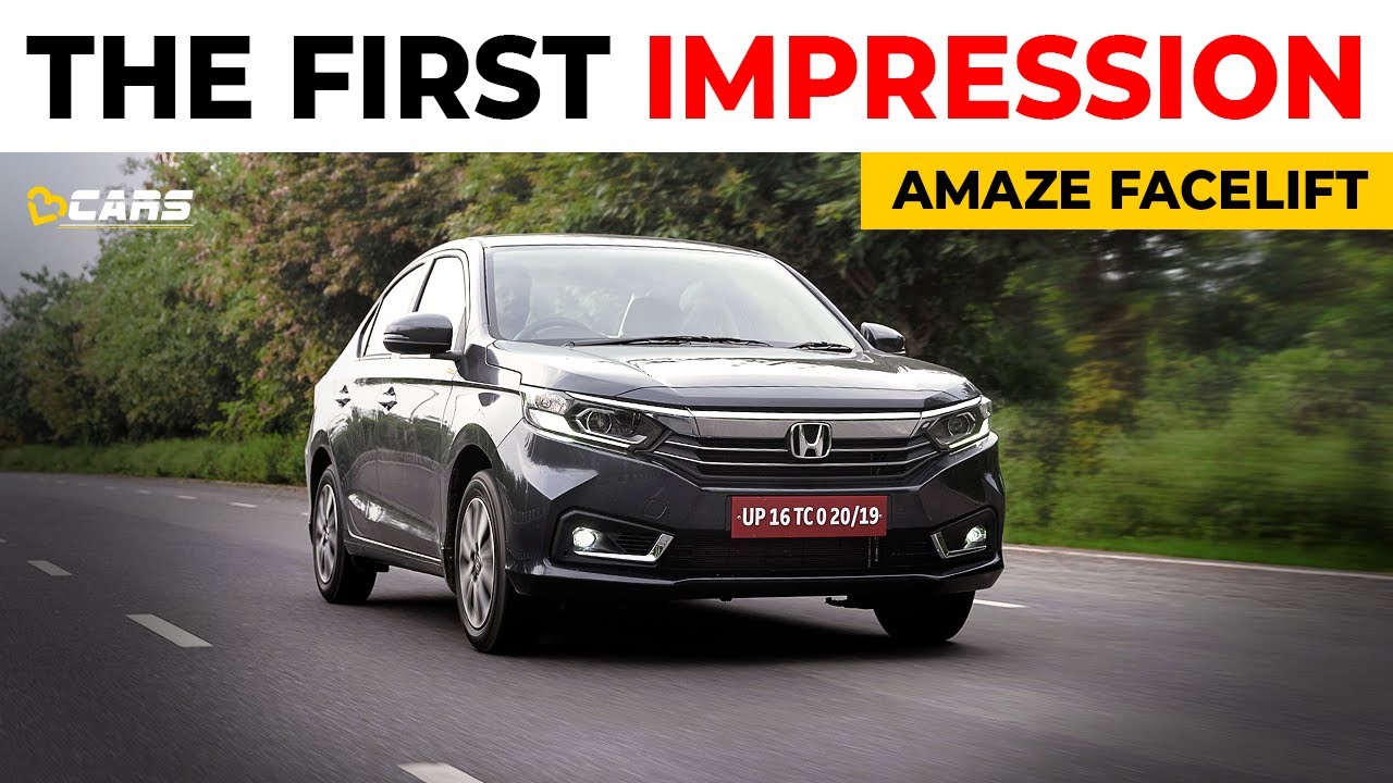 Honda Amaze Facelift Review | The First Impression - YouTube