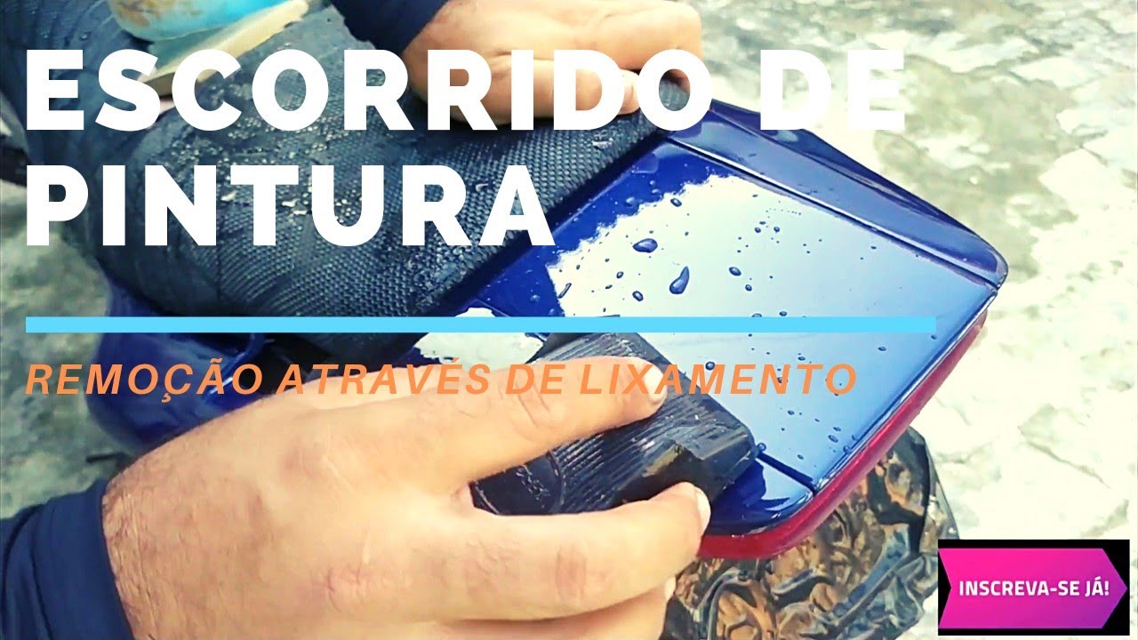 Como tirar escorrido da pintura. - YouTube