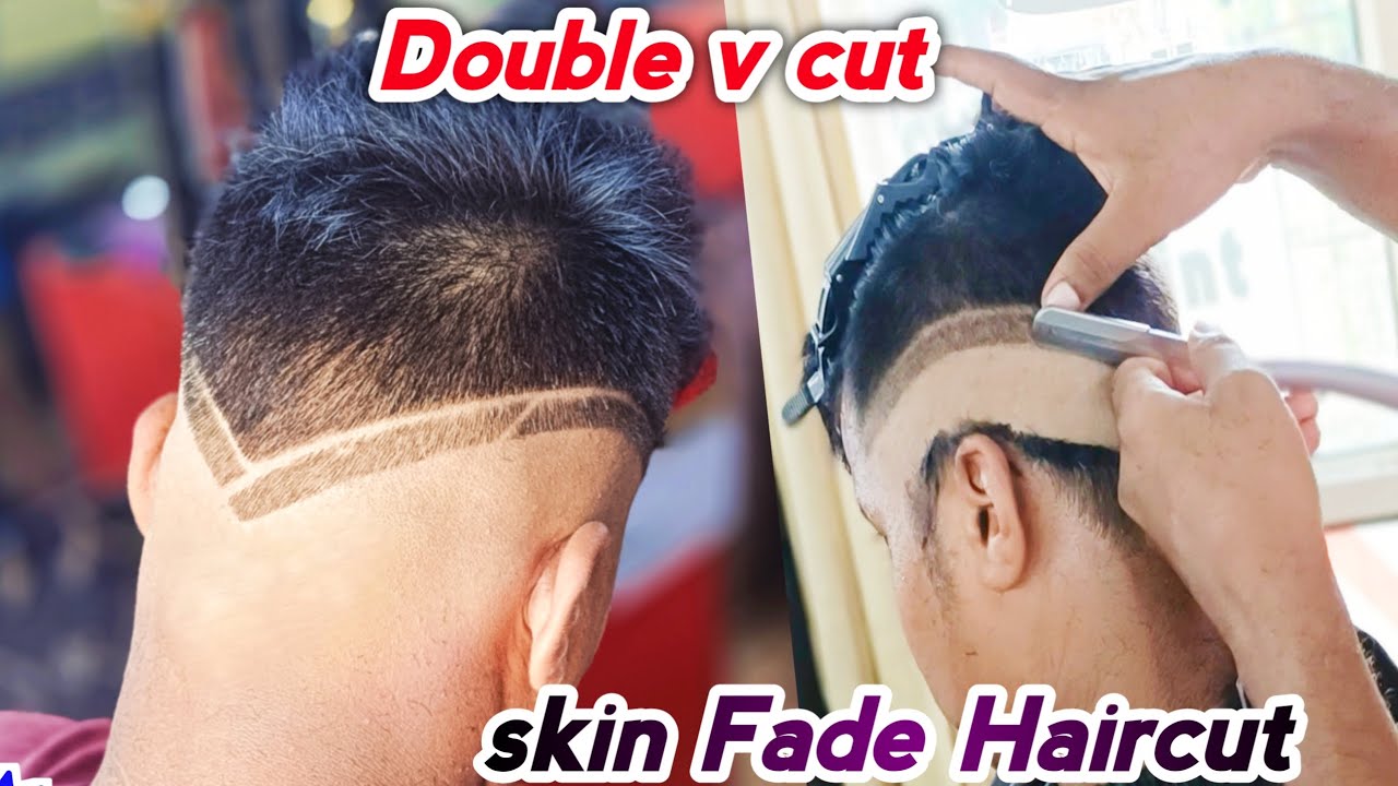 Double V Haircut ️Karne Ka Sahi Tarika | skin fade Hairstyle | Step By ...