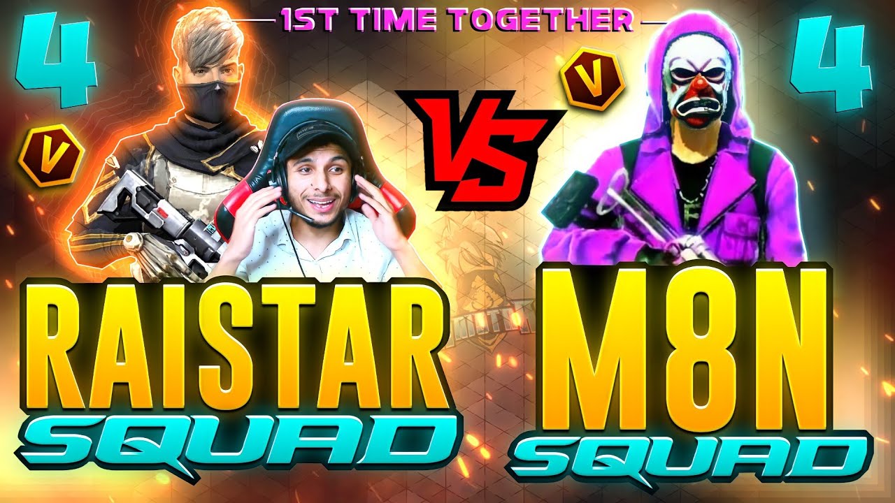 Raistar squad 🇮🇳 vs M8N Squad - Garena Free Fire - YouTube