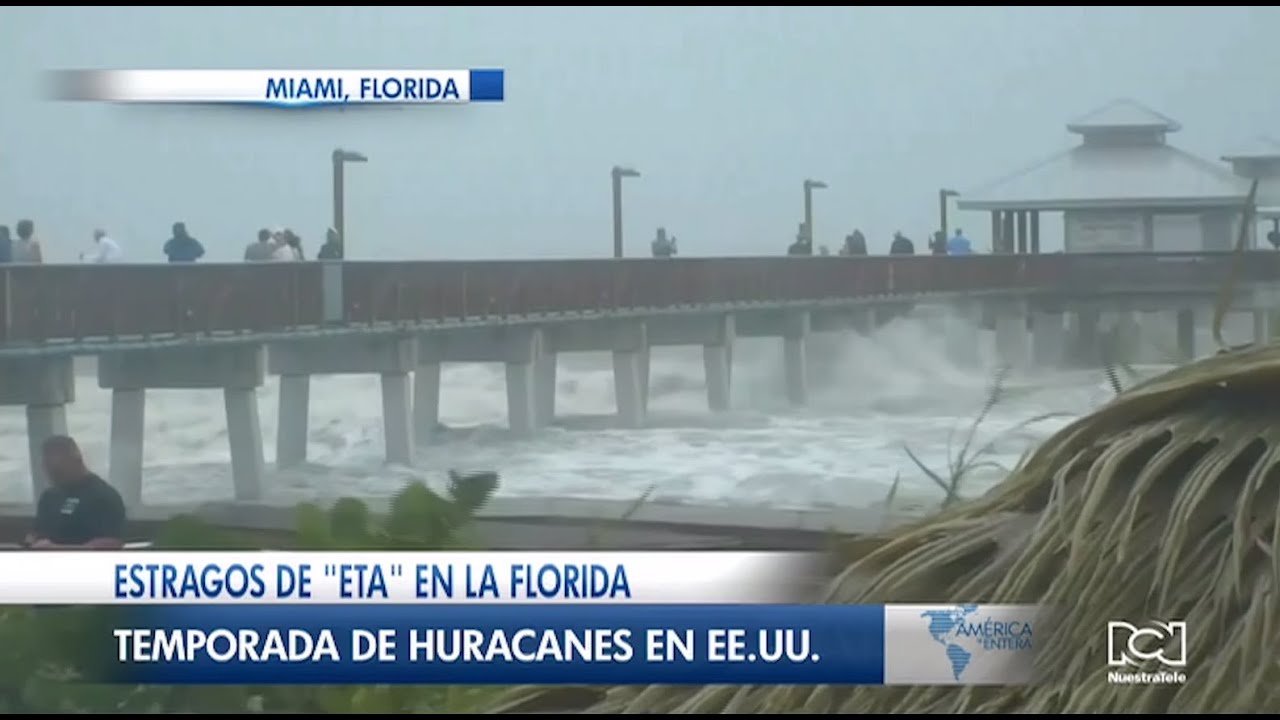 Tormenta Eta toca tierra por cuarta vez en Florida con vientos de 80km ...