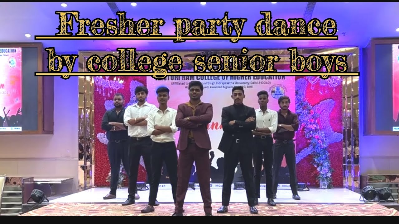 Boys Group dance video in Freshers party #collegelife #groupdance # ...