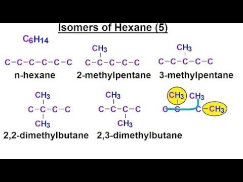 Structural isomers of hexane/carbon and its compound compound 10th / isomers of hexane - YouTube