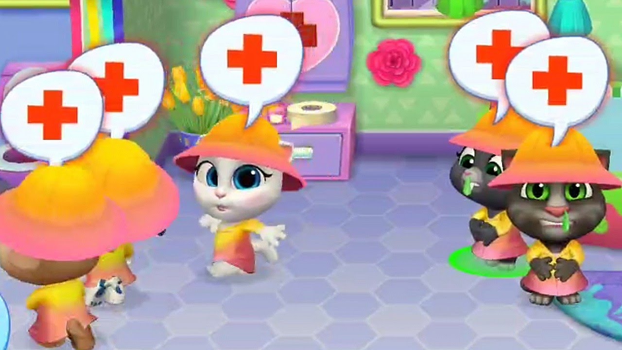 My Talking Tom Friends are sick Gameplay Android ios spring update ...