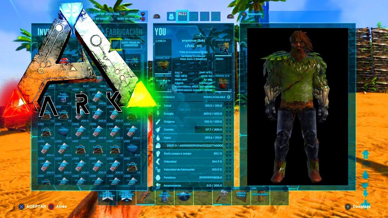 ARK NUEVO MENU TUTORIAL ESPAÑOL | ARK SURVIVAL EVOLVED PC/PS4/XBOX ...