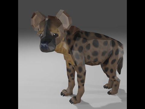 Updated Spotted Hyena Model and Texture | Hyena Simulator Showcase in ...