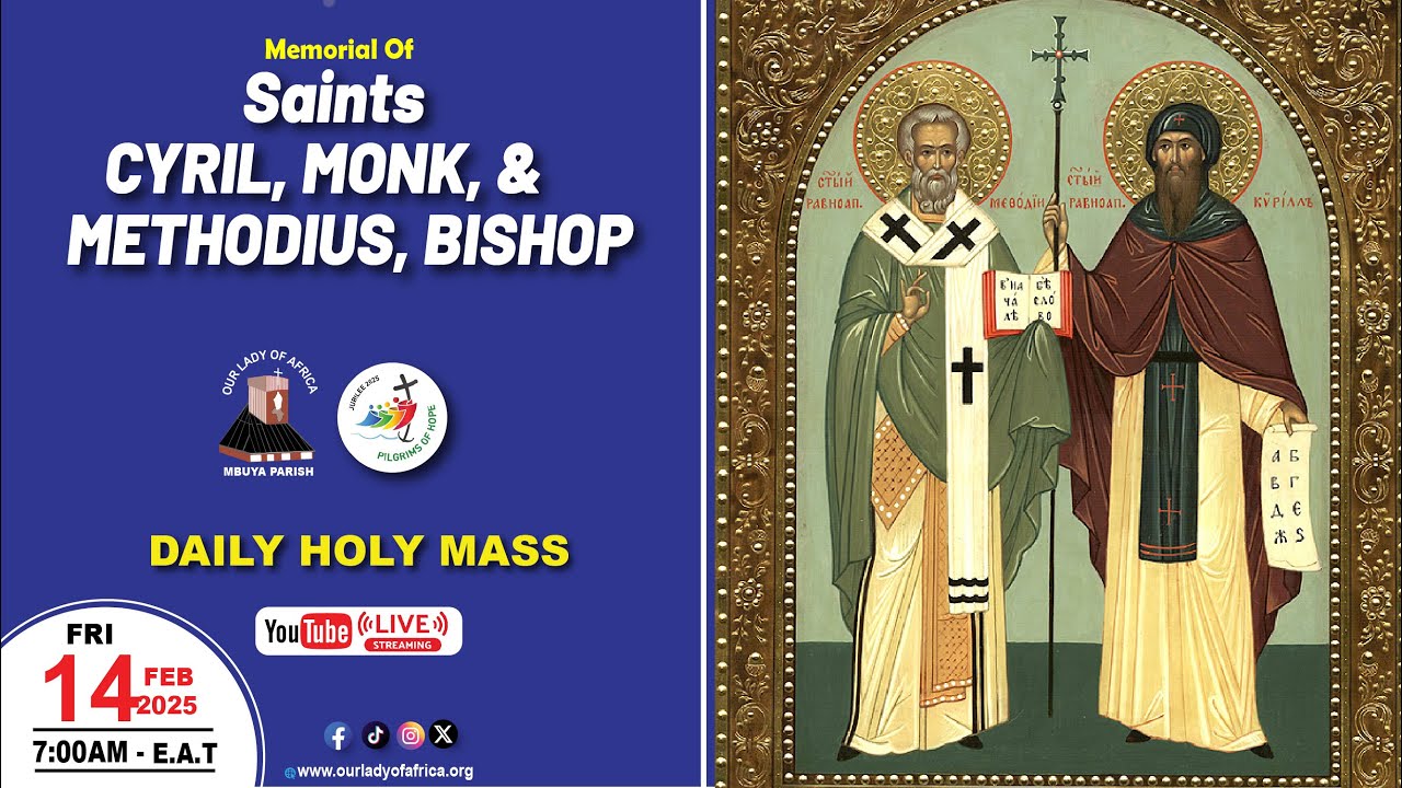 MEMORIAL OF SAINTS CYRIL, MONK, AND METHODIUS, BISHOP || Daily TV Mass ...