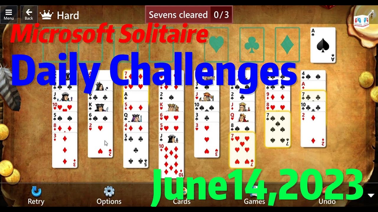 Microsoft Solitaire Daily Challenges: June 14, 2023 - Test Your Skills ...
