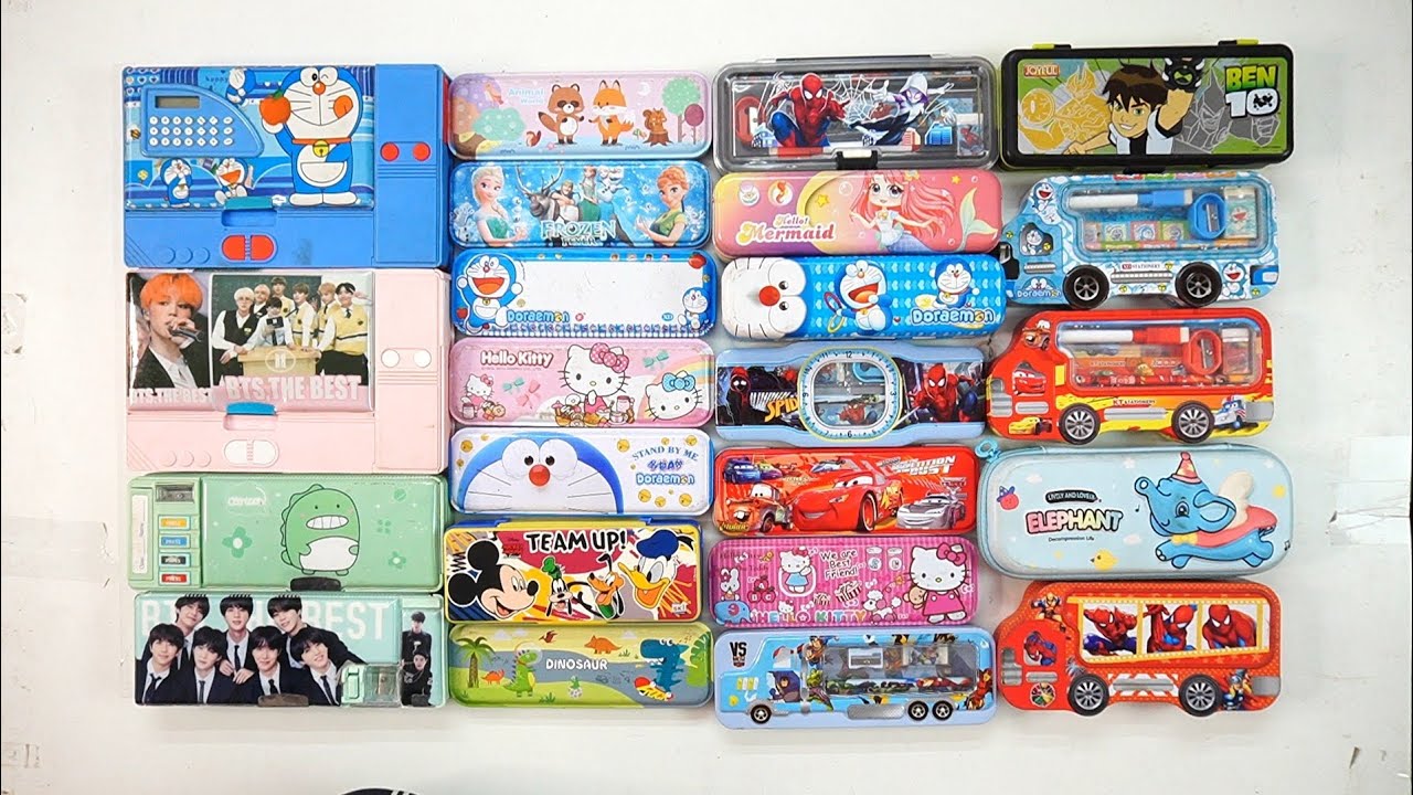 unboxing unicorn stationery collection 💋 geometry, hello kitty, pencil ...