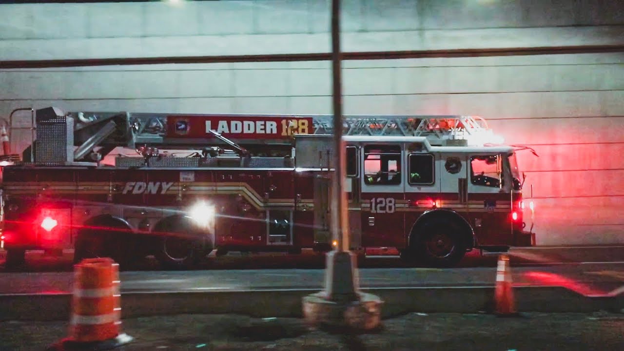 FDNY - Quadruple Response - Engine 259, Ladder 128, Squad 288 ...