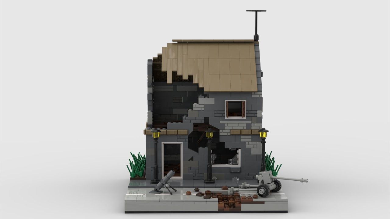 WW2 Destroyed House Lego Moc | +Timelapse - YouTube