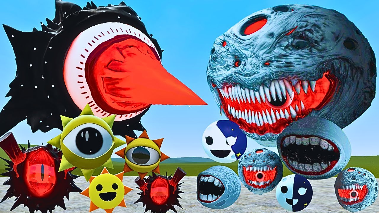 MR SUN MONSTER vs MOON MONSTER Sprunki – Final Battle for the Sky in ...
