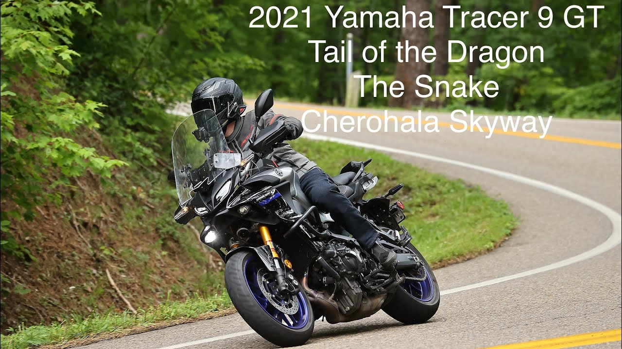 2021 Yamaha Tracer 9 GT Tail of the Dragon, The Snake, Cherohala Skyway ...