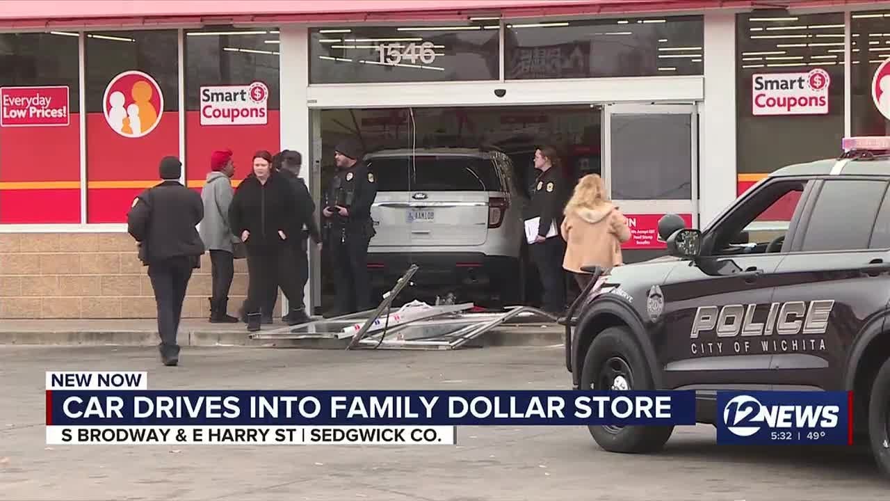 Driver crashes car into south Wichita store - YouTube