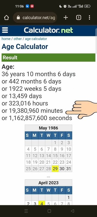 Age Calculation Trick Youtube