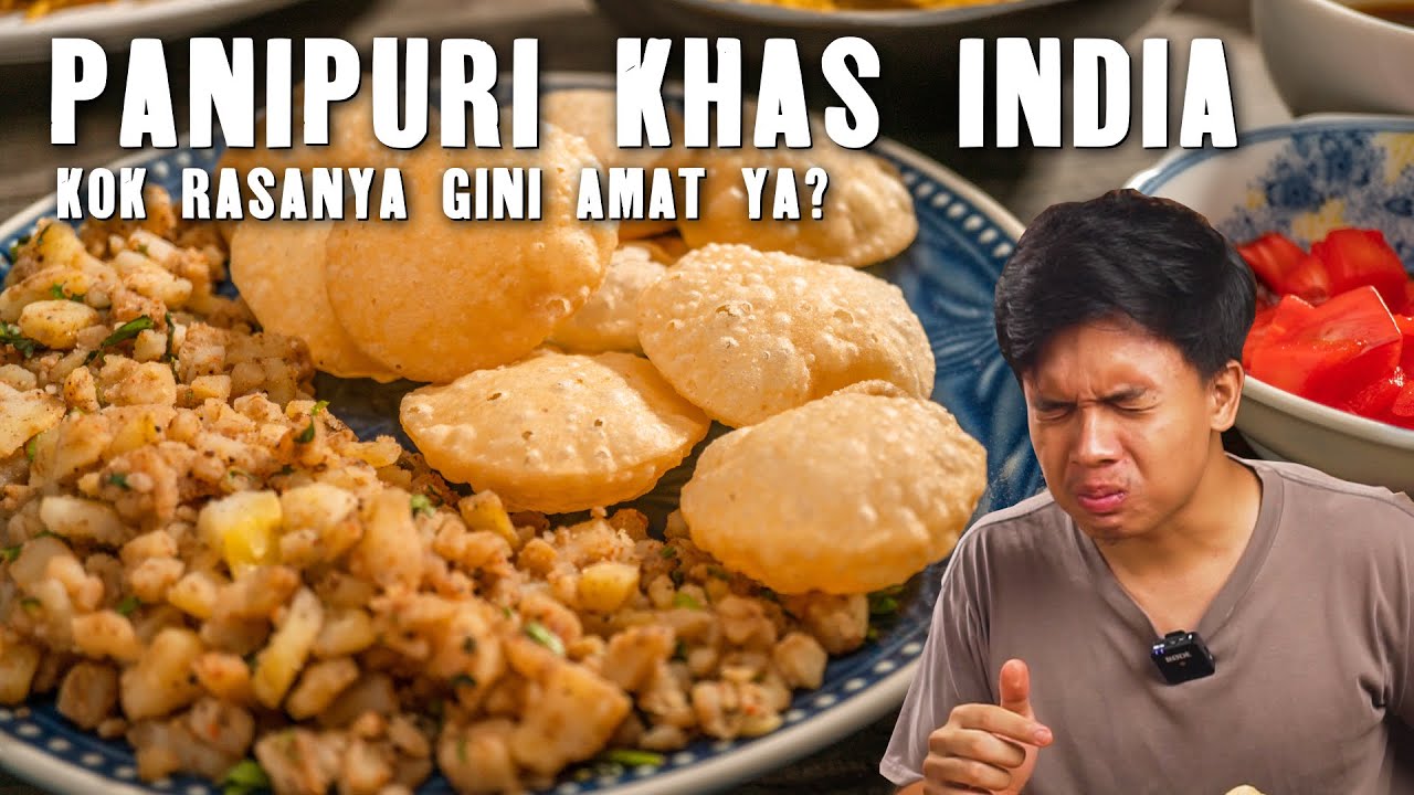 PERTAMA KALI NYOBAIN PANI PURI INDIA, MAKANAN KHAS STREET FOOD INDIA ...