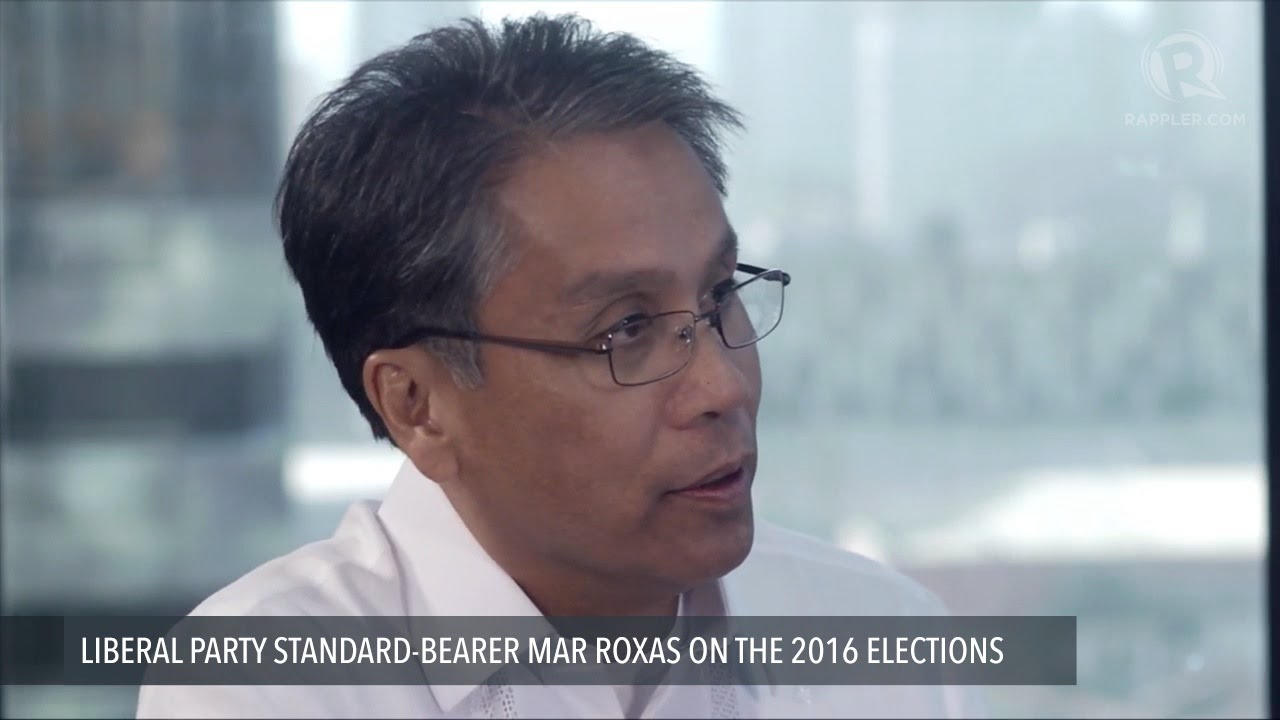 Mar Roxas: For 2016, it is actually a valid campaign platform to say ...