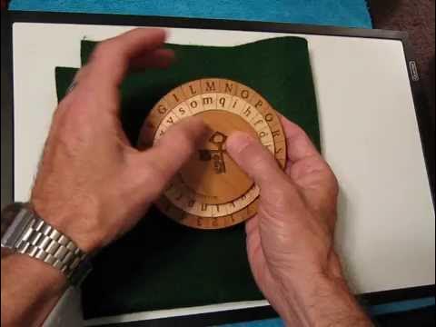 How to Use the Alberti Cipher Disk device with Method 1 - YouTube