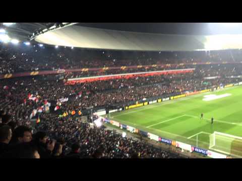 FEYENOORD - as roma pre match (DJ Paul Elstak - luv u more)