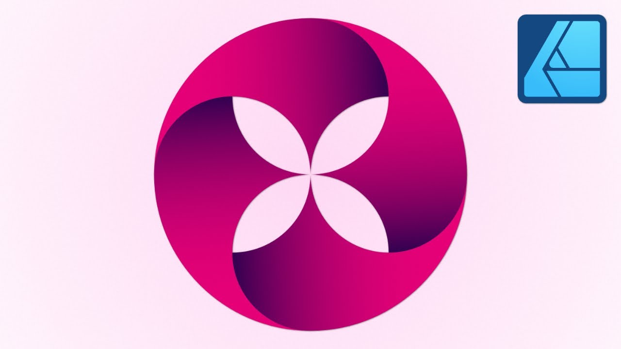 How to Create a 3D Petal Logo in Affinity Designer - YouTube