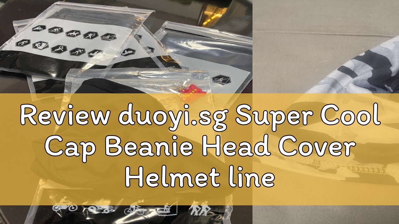 Review duoyi.sg Super Cool Cap Beanie Head Cover Helmet liner Under ...