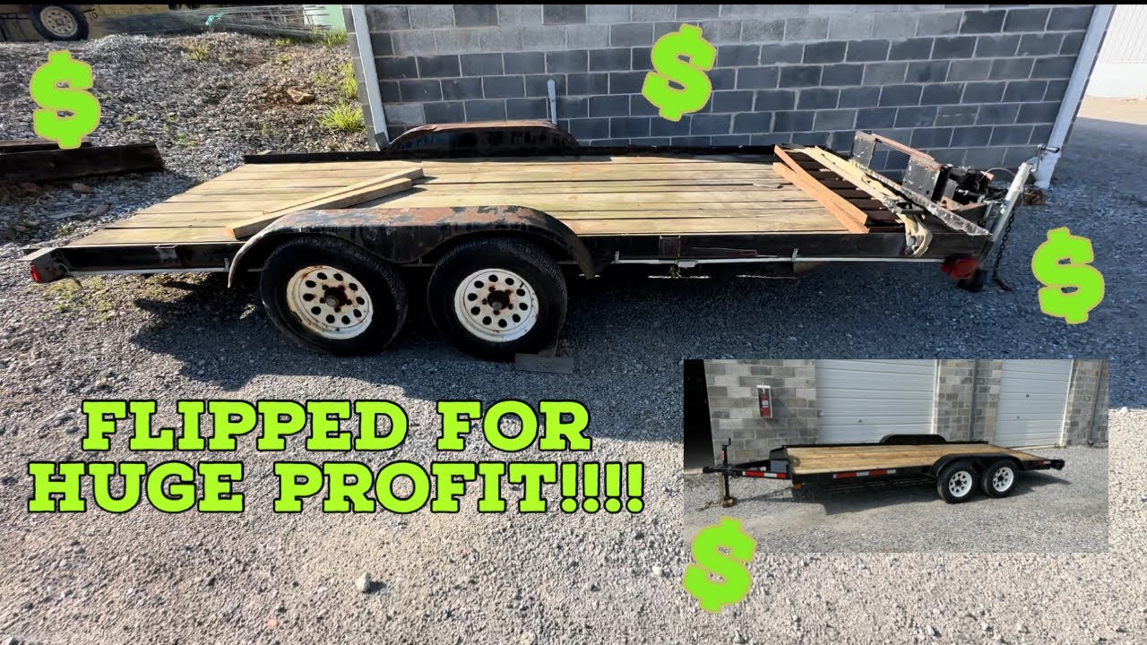 How I Restored An Old Car Trailer And Sold It For A Profit. - YouTube