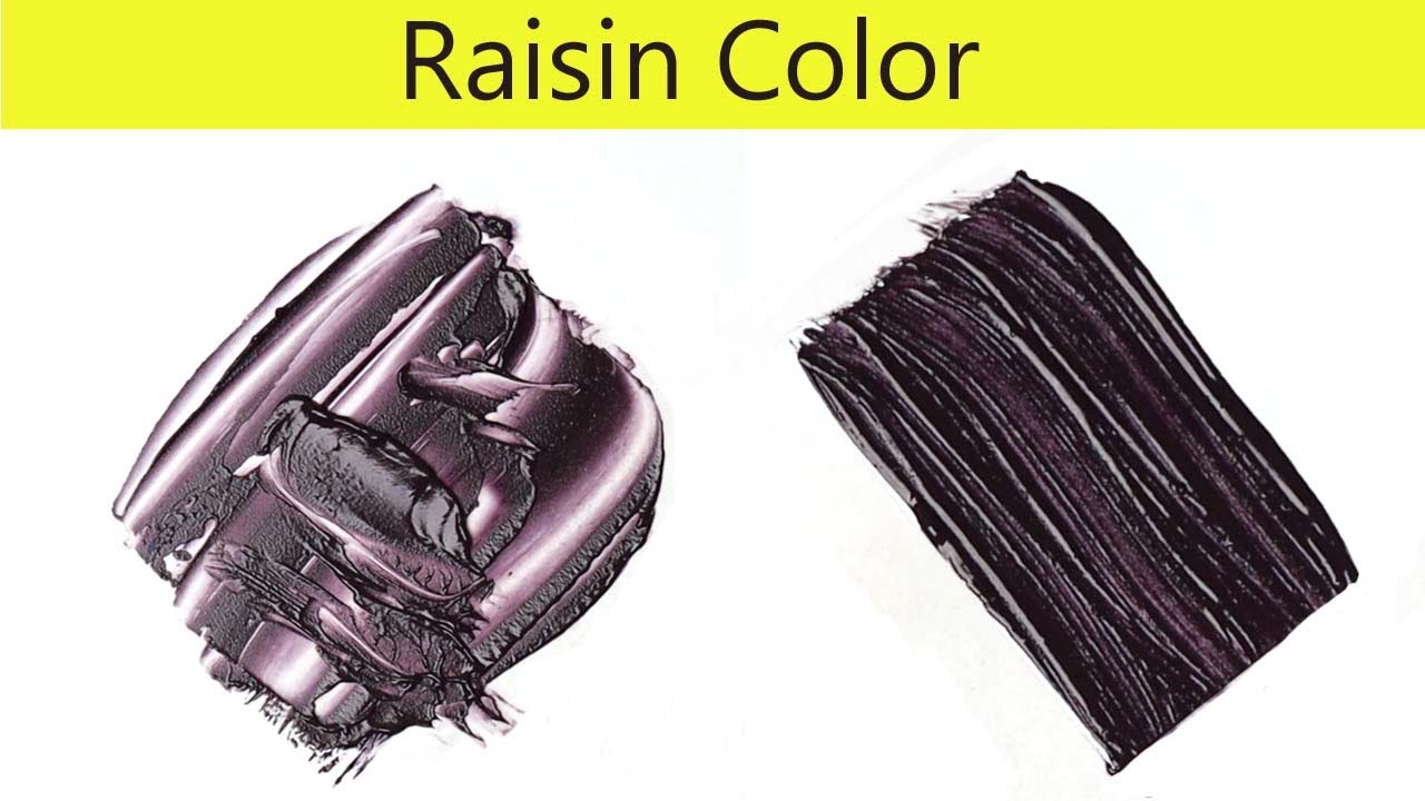 Raisin Color - How To Make Raisin Color - Color Mixing - YouTube