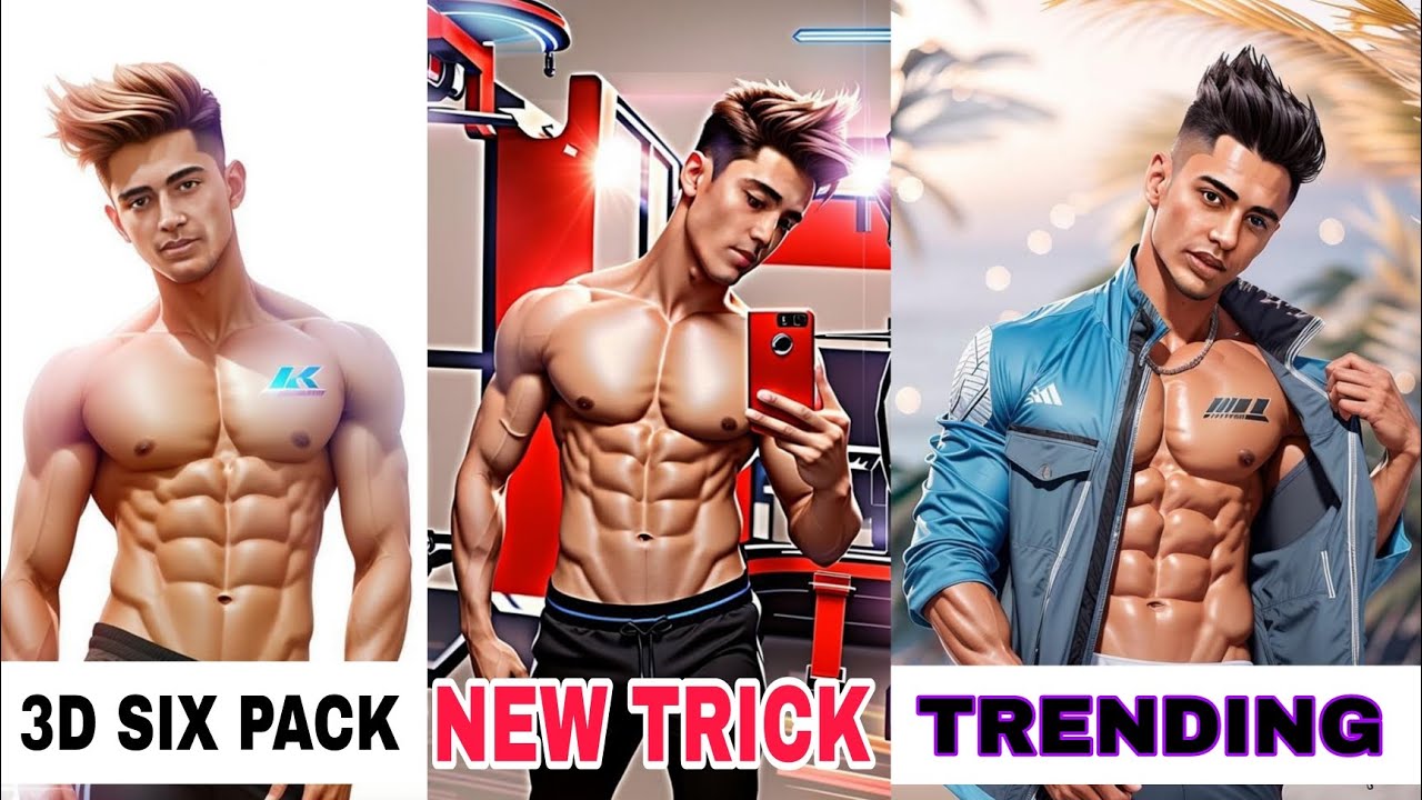Instagram Tranding 3D Ai Six Pack Editing ! Body Builder Avatar Photo ...